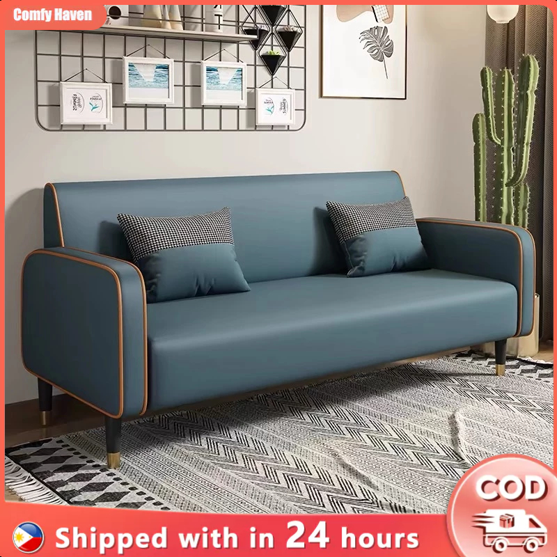 Minimalist Sofa Chair luxury fabric sofa 110CM wide 2 people safa ...
