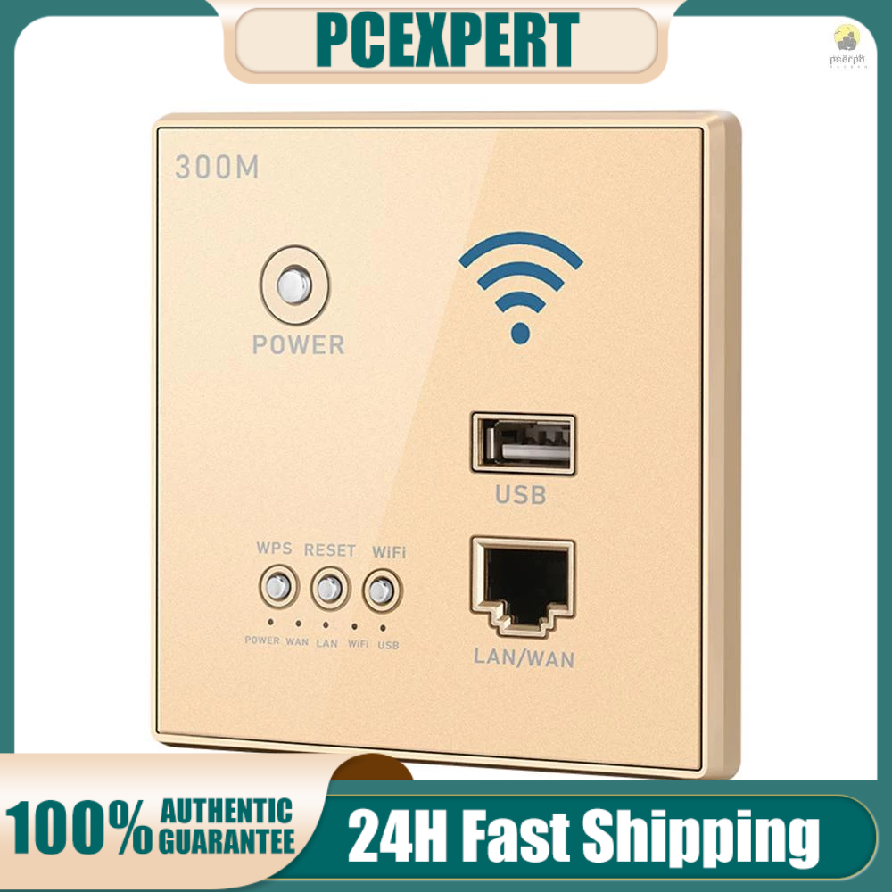 pcerph）300Mbps In-Wall Wireless Router AP Access Point WiFi Router LAN ...