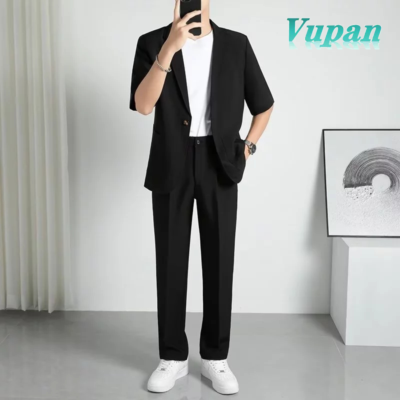 Vuapn men blazer set suit men plus size suit set wedding suit for men ...