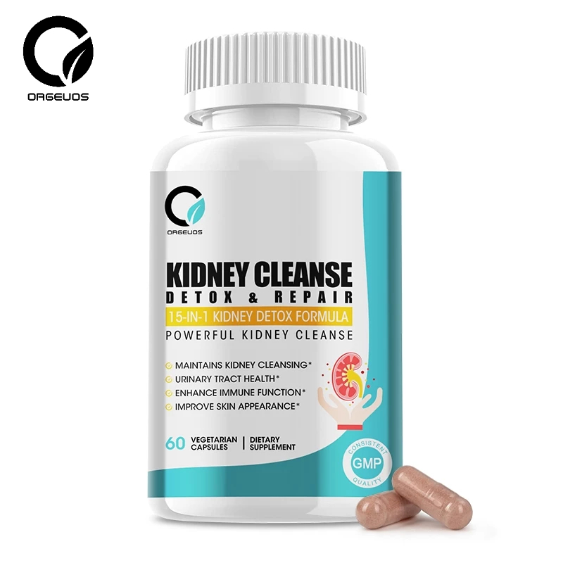 Orgeuos Kidney Cleanse & Detox Repair Capsule Improve Urinary Tract ...