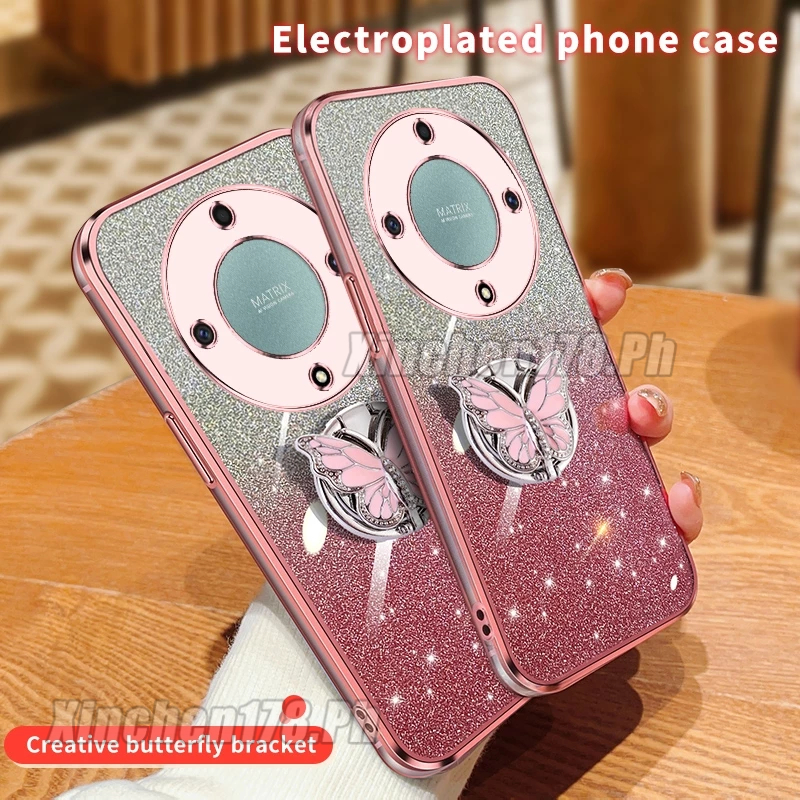 Aesthetic Case for Honor X9b X9a X9B X9A 5G with Butterfly Bracket Back ...