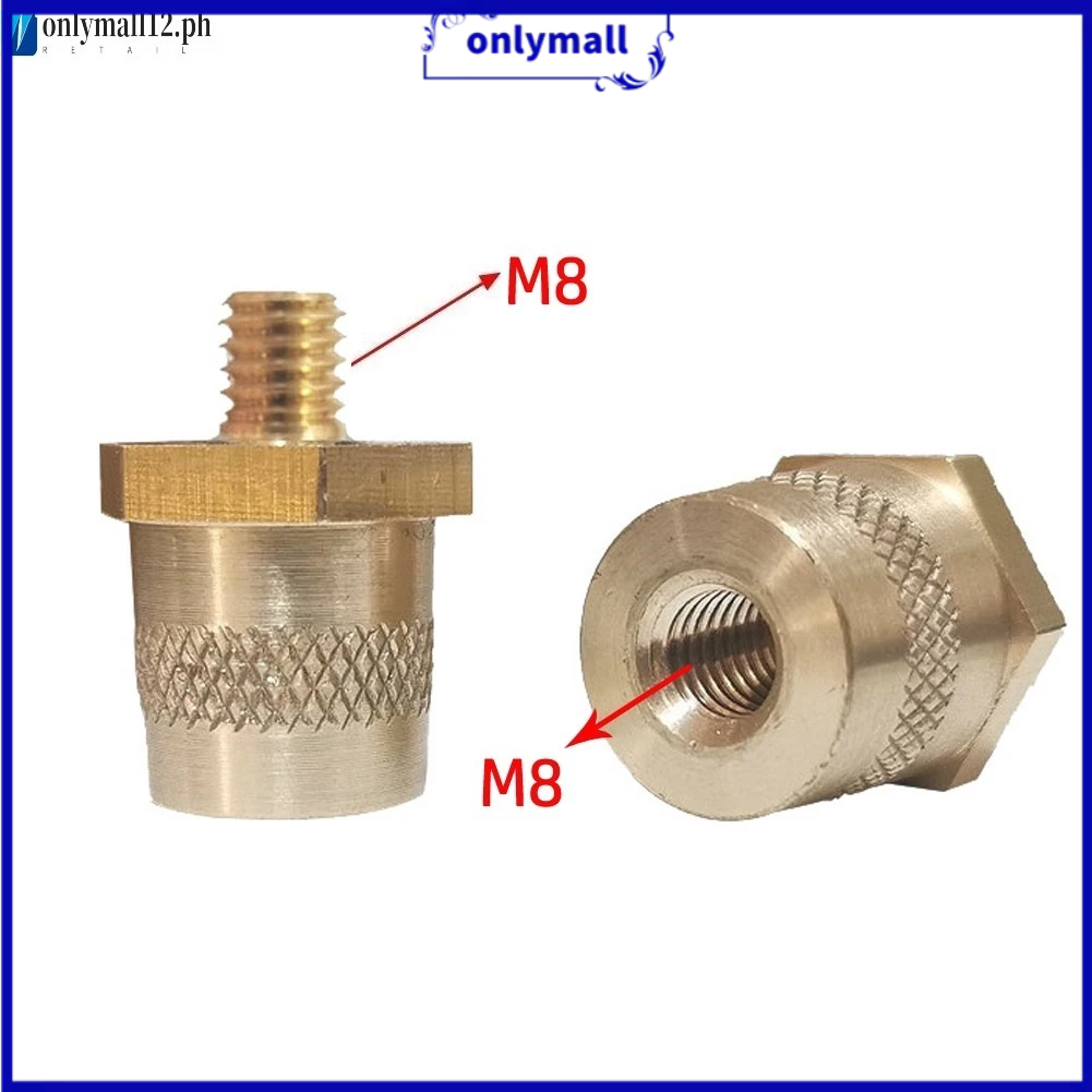 Brass Tone M8 Battery Terminal Connector Post Adapter Screws Nuts ...