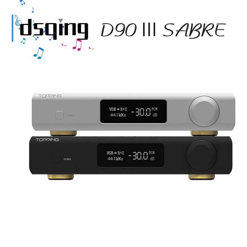 TOPPING D90 III Sabre Fully Balanced HIFI DAC Dual ESS9039S PRO BT5.1 ...
