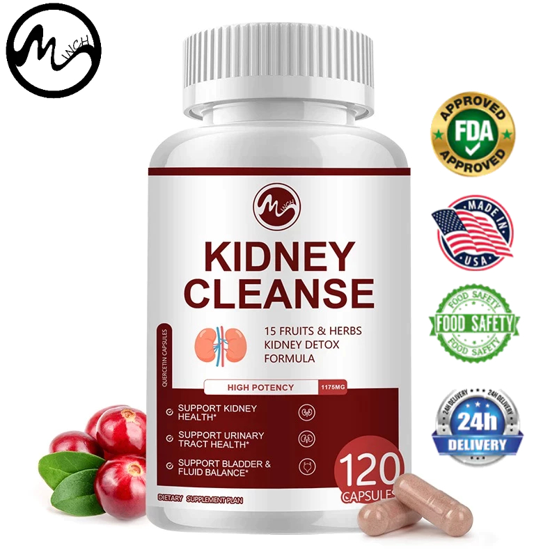 Minch Kidney Cleanse Capsules Support Kidney Health Urinary Tract Health Bladder & Fluid Balance ...