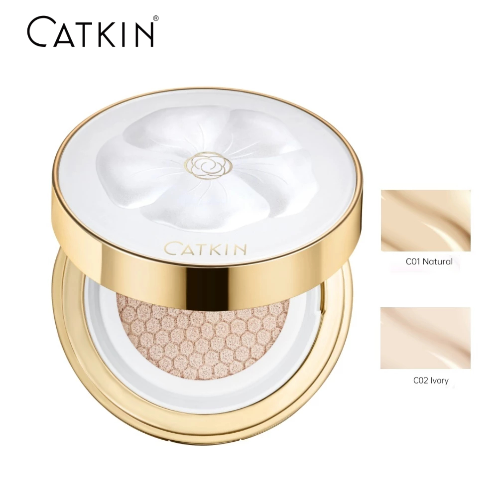 CATKIN 12H Long Lasting Aqua-Flawless Cushion Foundation Korean Style ...