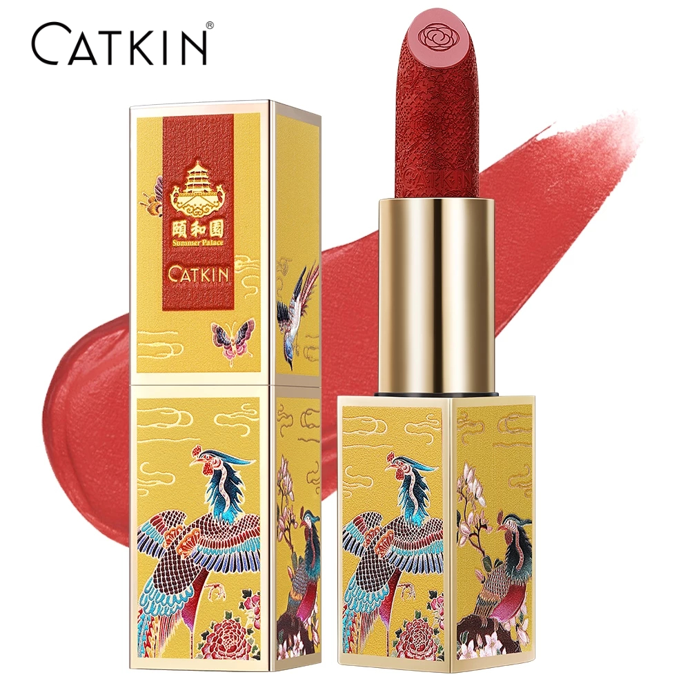 CATKIN Summer Place Lipstick Rouge Red Moisturizing Semi-Matte Lips Makeup 3.6g | Shopee Philippines