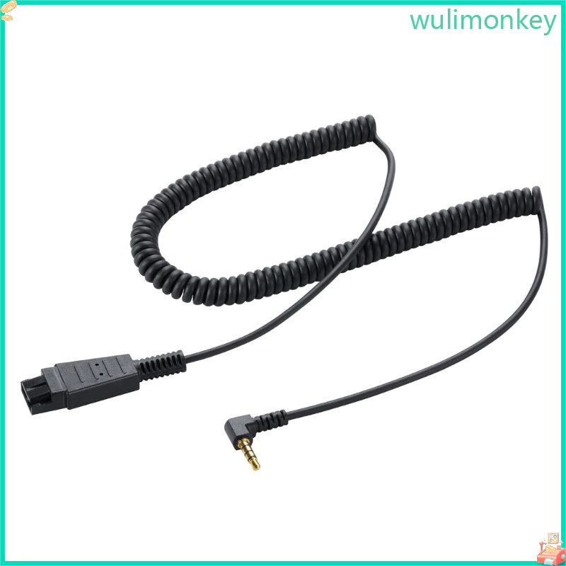 Call Center Headset Quick Disconnect QD Cable to 3.5mm Adapter for ...