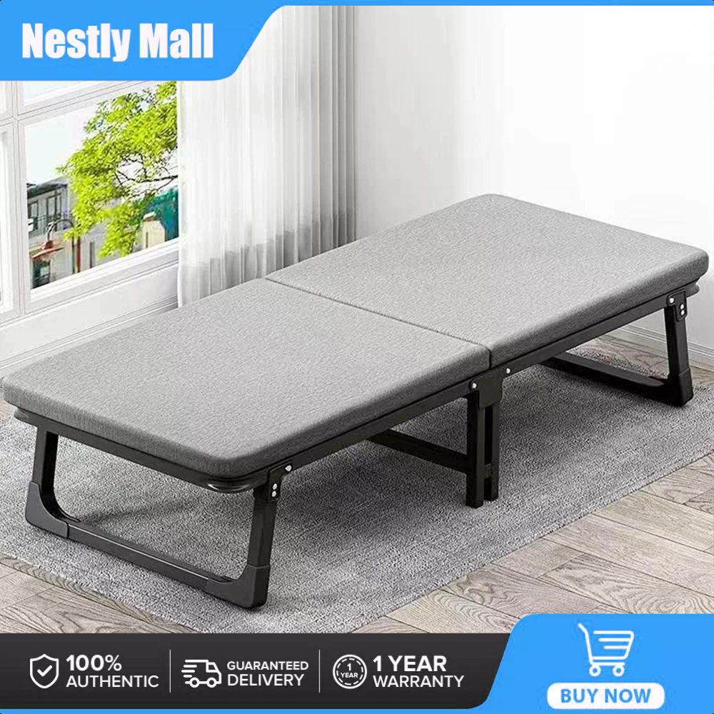 Folding bed, single bed, home office nap bed, simple bed, portable ...