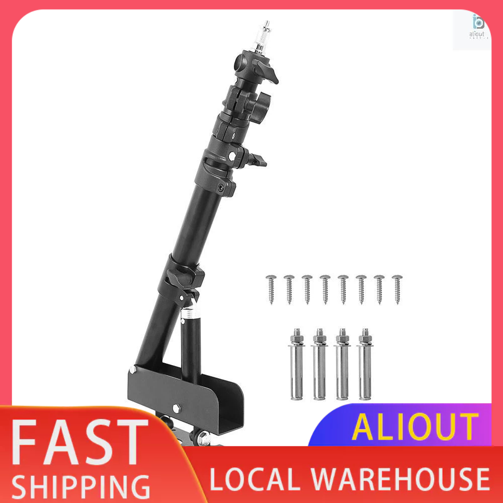 Metal Wall Mounting Light Stand Triangle Boom Arm for Photography ...