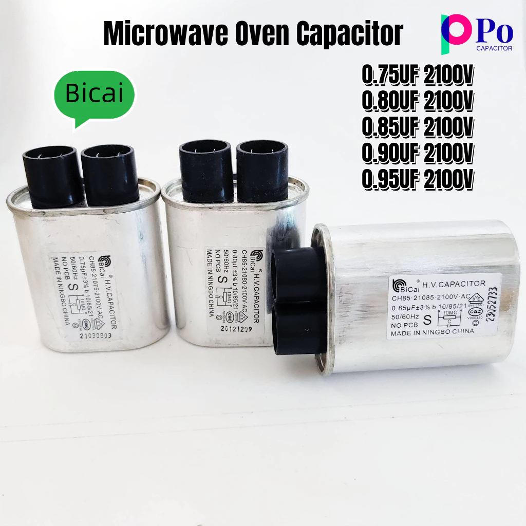 Bicai CH85 Microwave Oven High Voltage Capacitor 0.75 UF 0.80 UF 0.85 ...