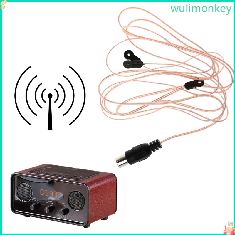 Universal FM Dipole Antenna Cable 520-1710MHz Female Plug Connector ...