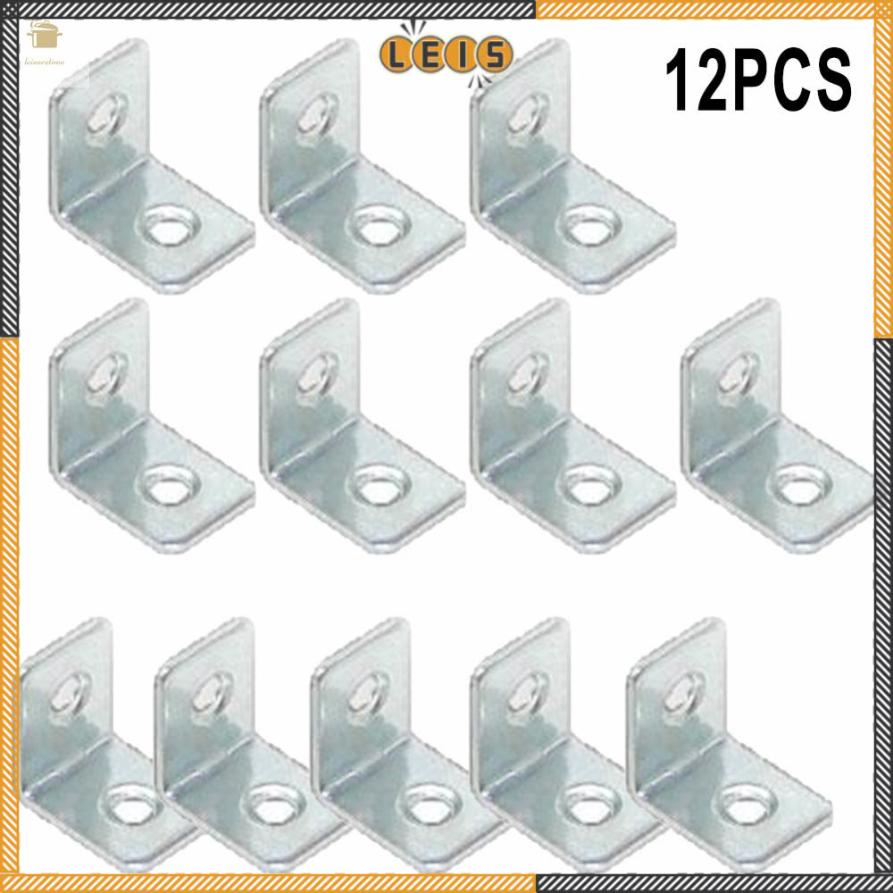 12pcs L-shaped Right Angle Bracket Wall Mounted Brackets Floating ...