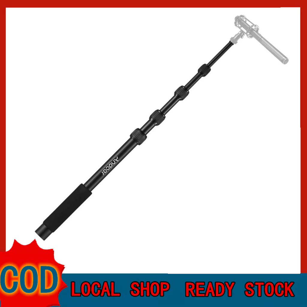 Andoer Handheld Microphone Boom Arm 5-Section Extendable Mic Arm ...