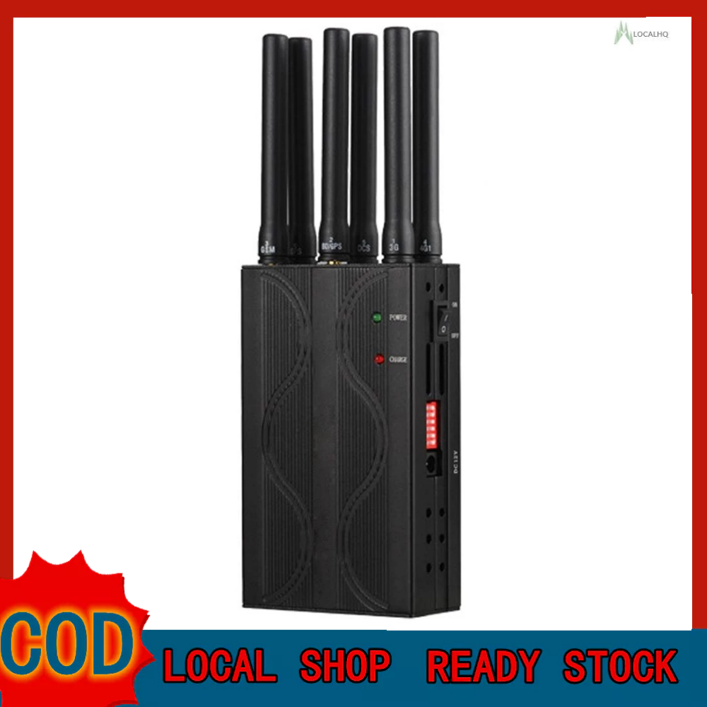 Handheld Lightweight Portable Six-channel Car GPS Signal Blockers WIFI ...