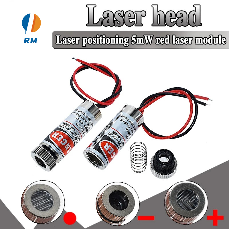 Red Point / Line / Cross Laser Module 5mW 650nm Focus Adjustable Laser ...
