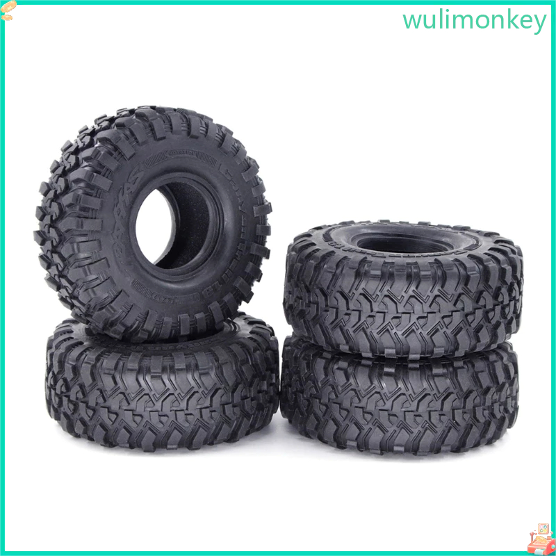 RC Tires 1.9inch 4Pcs RC Rubber Tyre Set Wheel Tires for 1:10 RC ...