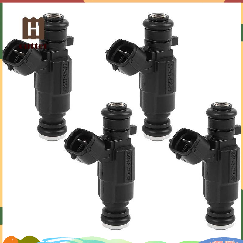 HOUR 4Pcs Fuel Injectors 35310-22600 for Hyundai Accent 00-05 1.5L 1.6L ...