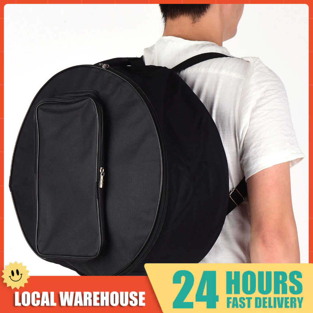 Compact Snare Drum Bag Backpack Case with Shoulder Strap Outside ...