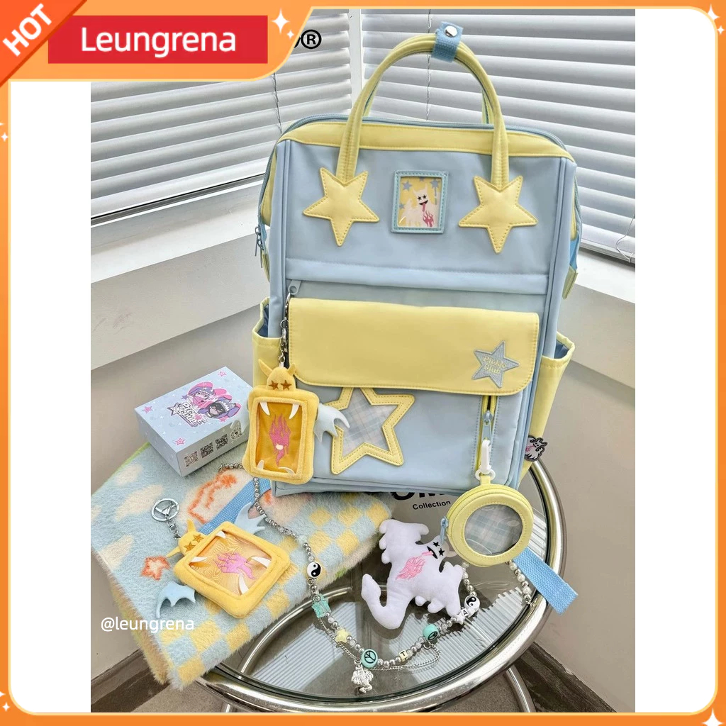 Liang Mix Kimchi Ghost Schoolbag Girl Cute Niche Five-pointed Star ...