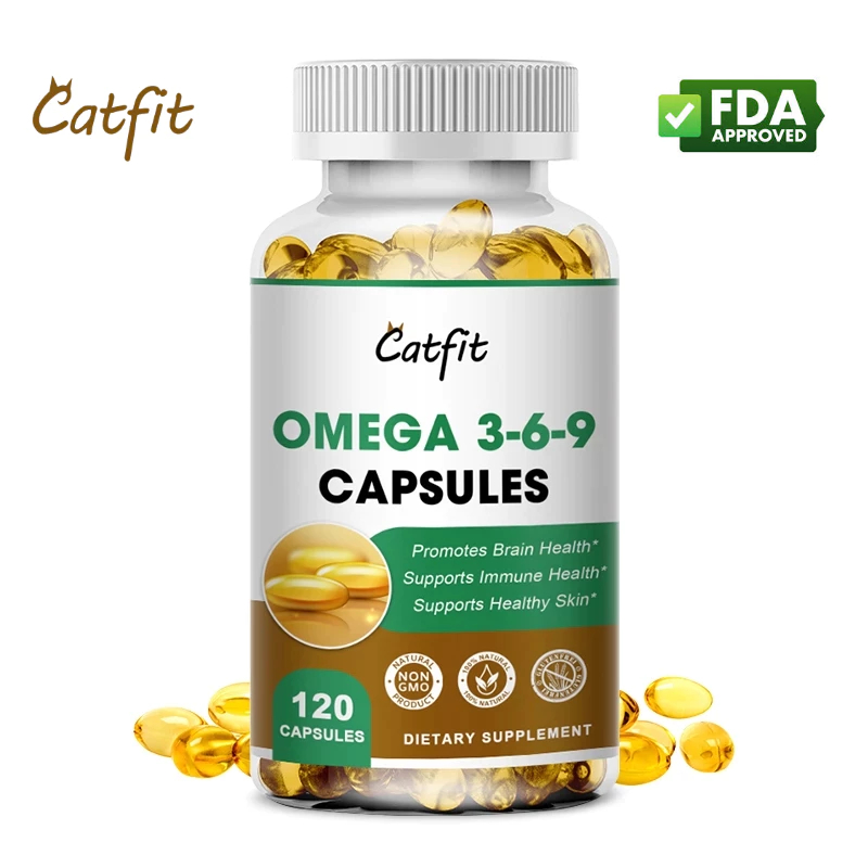 Catfit omega 3-6-9 capsules omega 3 omega 6 omega 9 supplement promotes ...