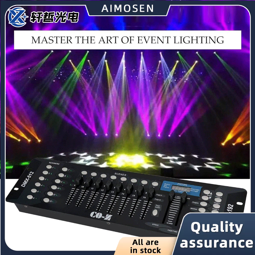 192 DMX 512 Stage DJ Light Controller Lighting Mixer Board Console for ...