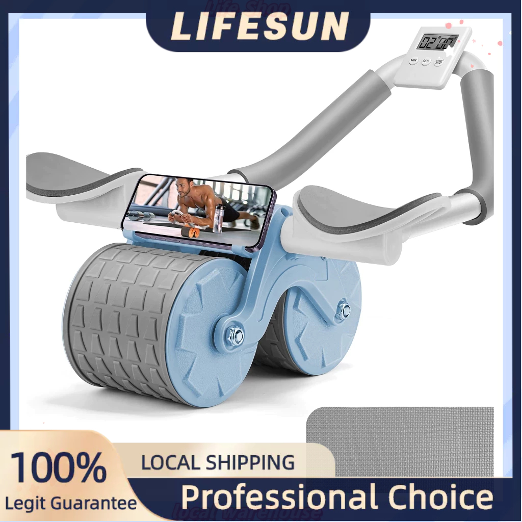 [COD&Ready] [12H Ship out]TOMSHOO Abdominal Wheel Elbow Support Rebound ...