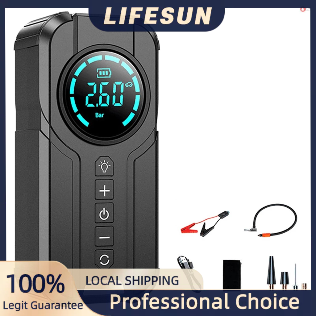 With 150 Inflation 6000mah With Air Compressor Jump Car Portable ...
