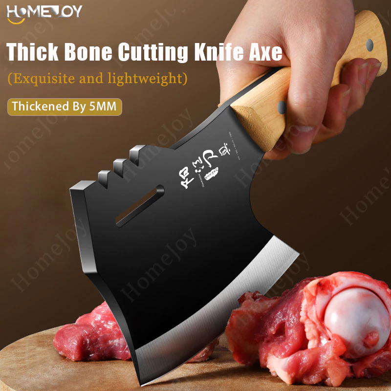 NEW Kitchen Knife Sharp Kitchen Bone Knife Stainless Steel Chopping Axe ...