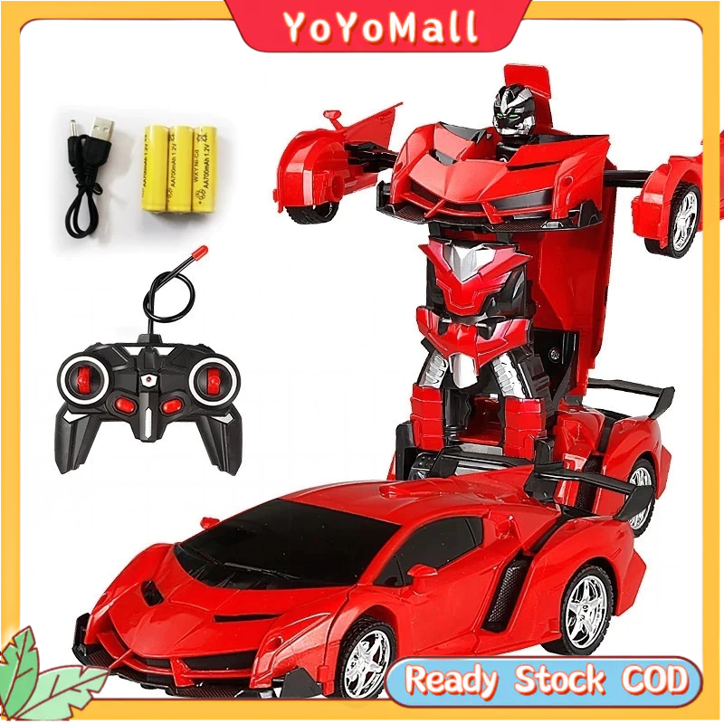 【COD】Remote Control Transformation Car 1:18 Robot Model Deformation ...