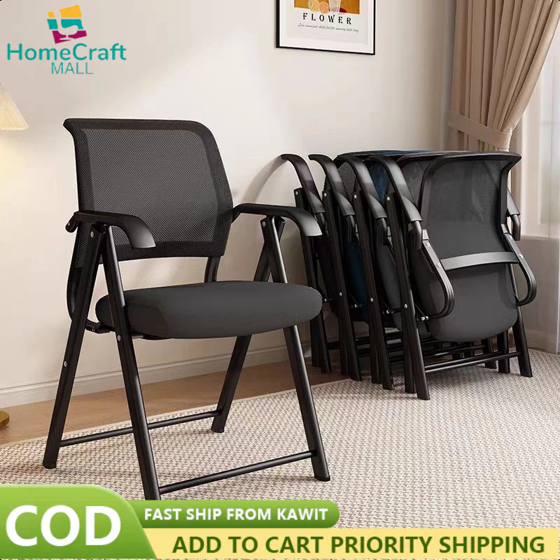 Folding training chair with tabletop, conference chair with writing ...