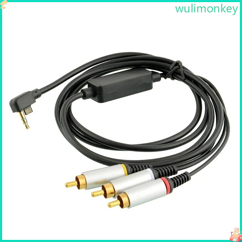 150cm AV Video 3RCA Audio Video Composite 3.5mm Cable Cord Compatible for PlayStation Portable ...