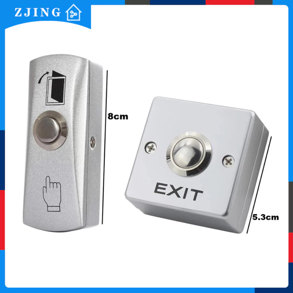 DC12V Zinc Alloy Door Exit Push Button Exit Switch For Door Access Control System Exit Release ...