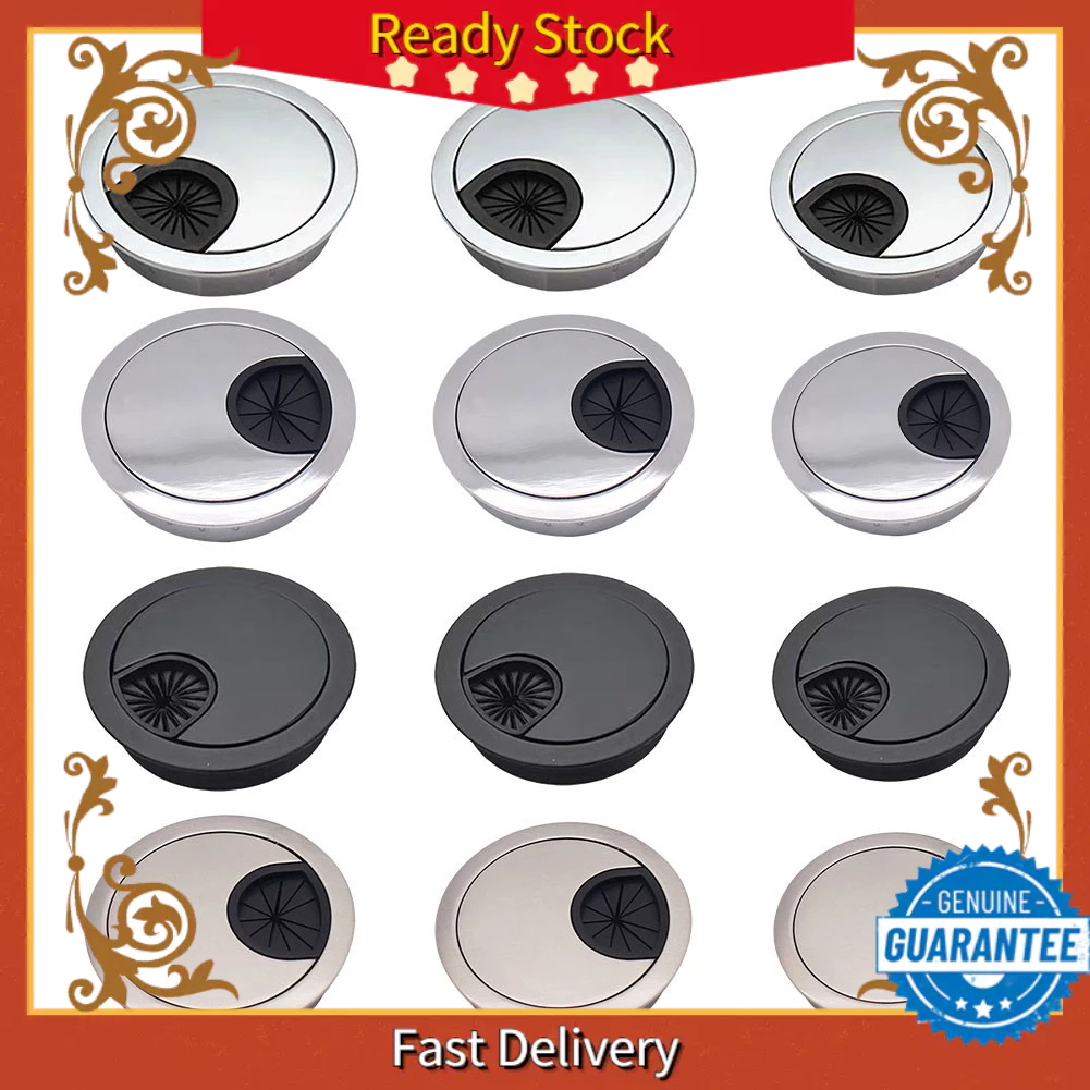 {Livedesign} 50mm 60mm 80mm Desk Metal Grommet Table Cable Tidy Wire ...