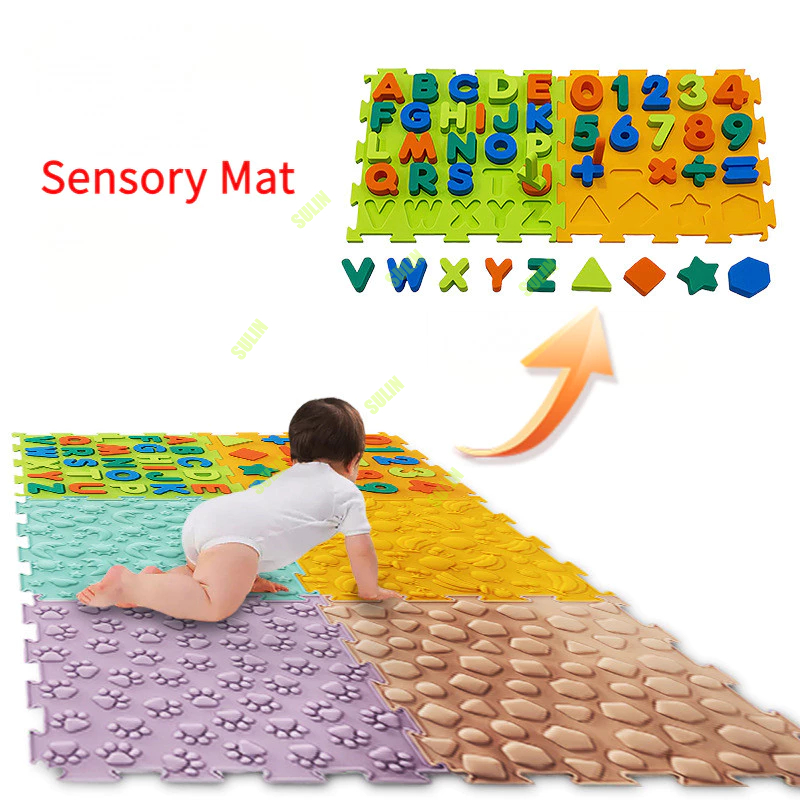 Children Sensory Mat Foot Massage Silicone Game Mat ForAutism Tactile ...