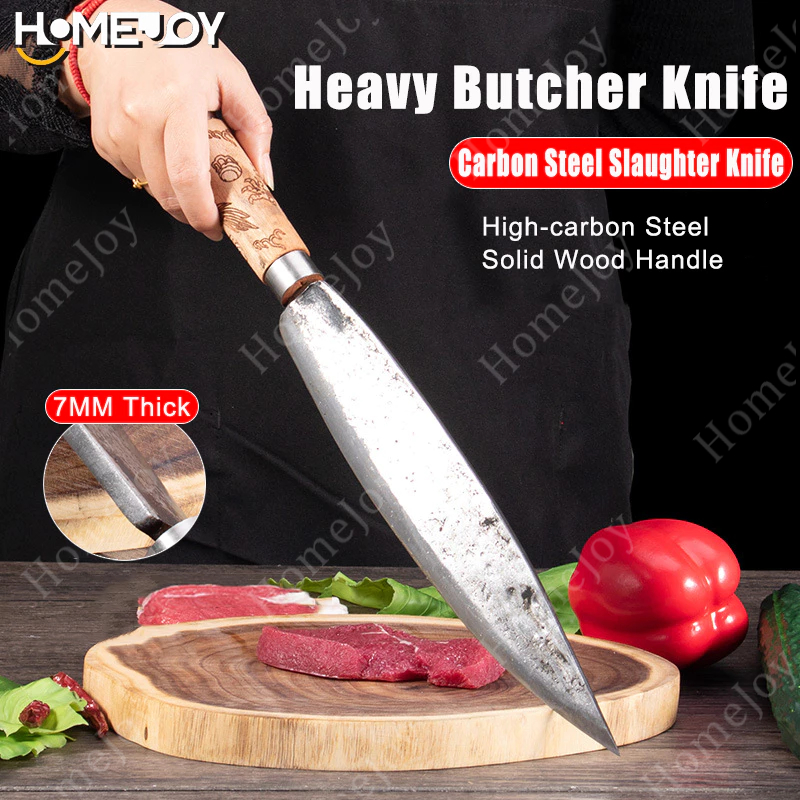 Kitchen Knife 304 Stainless Steel Kutsilyo 405g Butcher Knife Heavy ...