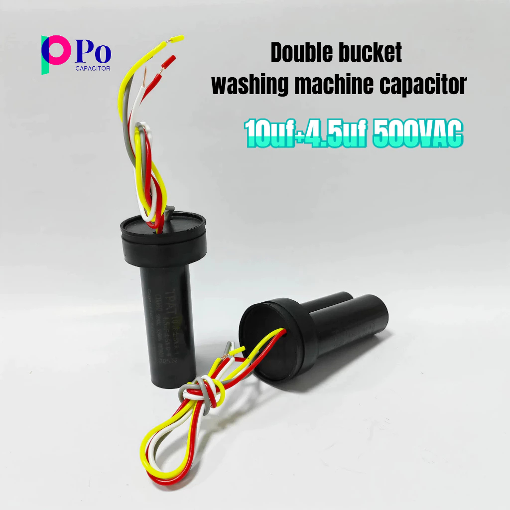 10uf+4.5 UF 500VAC Double Drum Washing Machine Capacitor CBB60 Washing ...