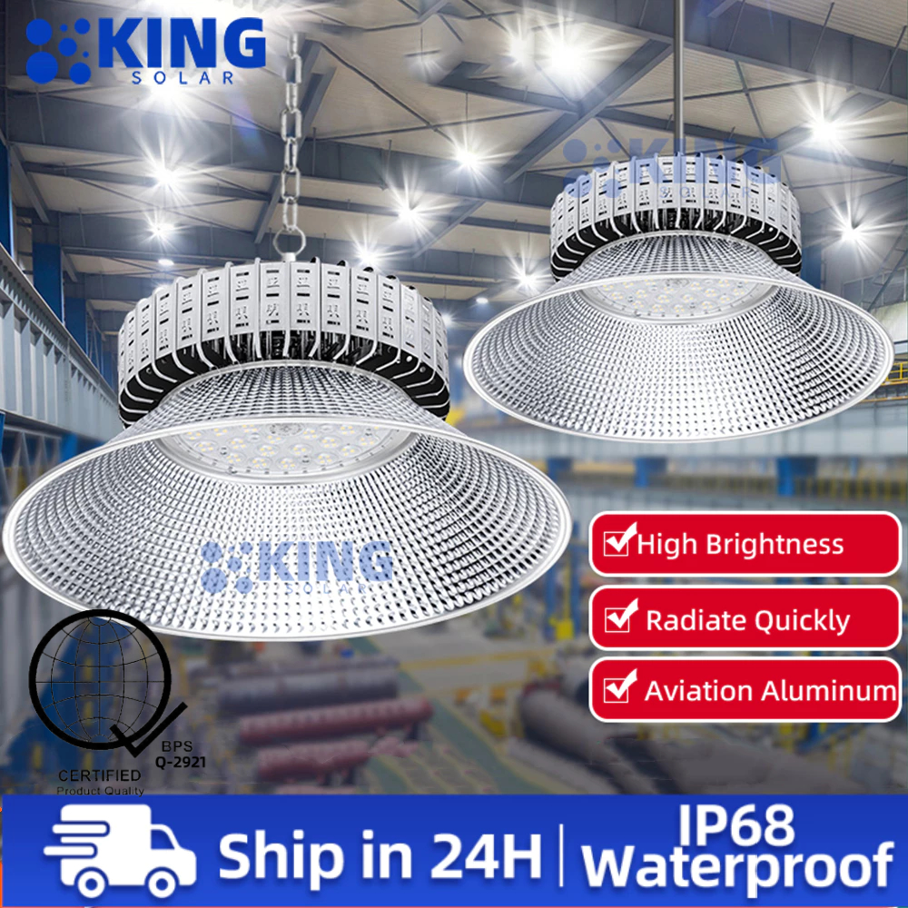 KINGSOLAR LED High Bay Light 50W 100W 150W 200W Super Bright Industrial ...