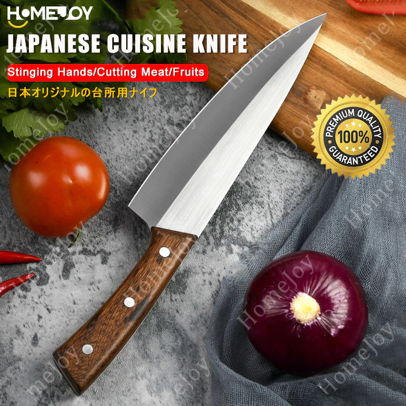 [Gift Box]Japanese Knife Steel Handmade Forged Cleaver Cutter Kitchen ...