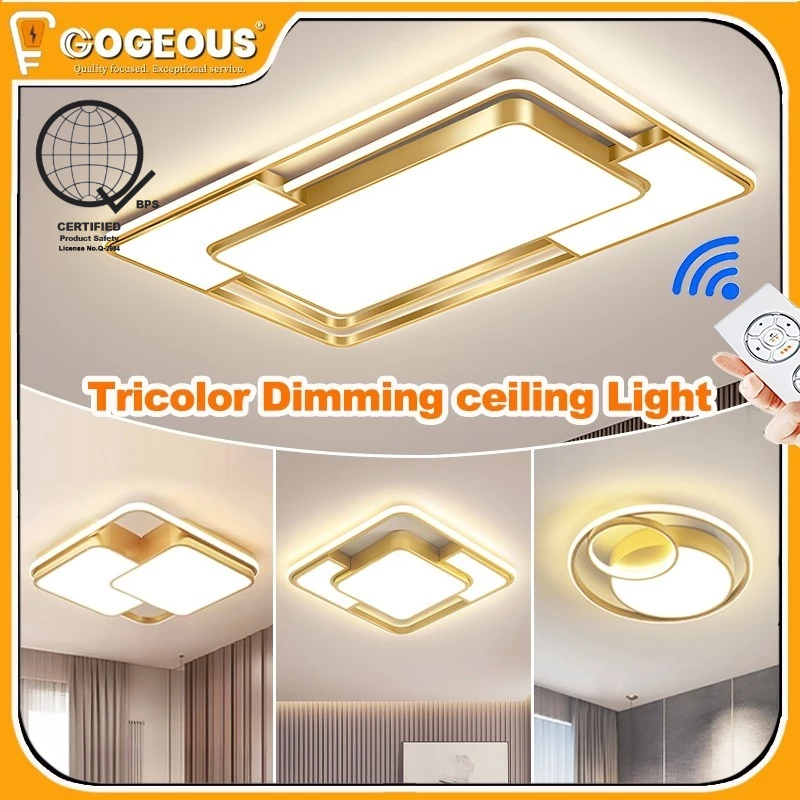GOGEOUS Ceiling Light With Remote Control White Light/Warm Light/Warm ...