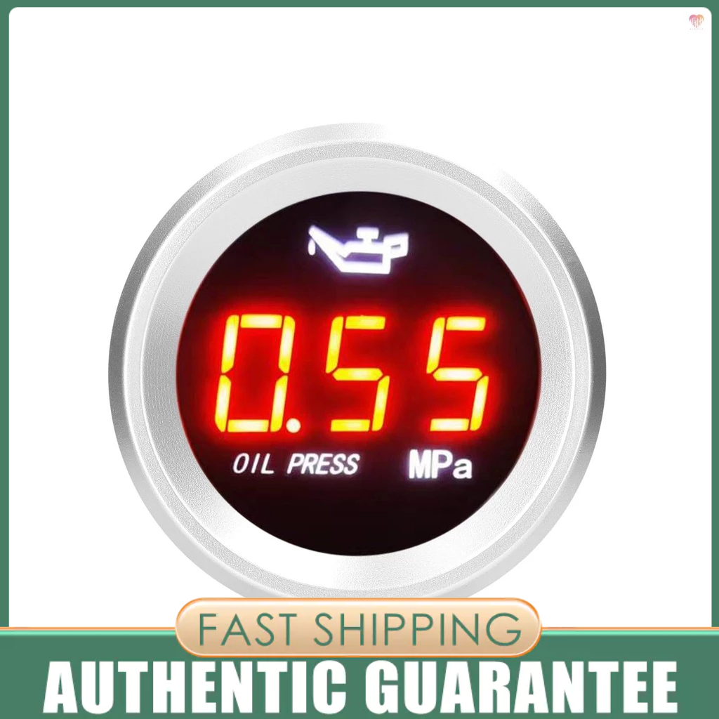 （mywatch TOOL）Digital Oil Pressure Gauge with Flashing Alarm 0-1.00MPa ...