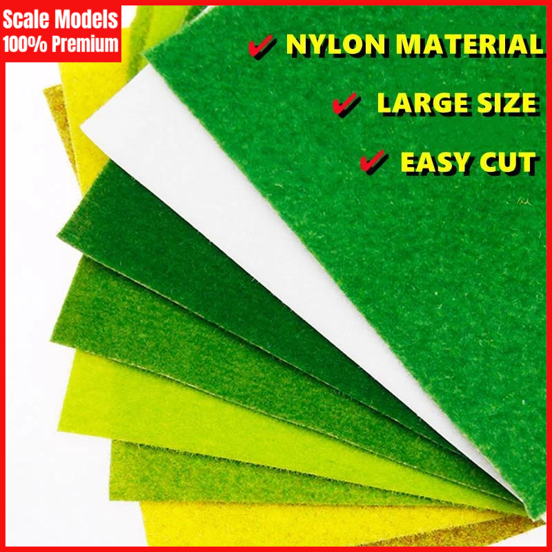 25x25cm/35x100cm Model Turf Grass Lawn Sheet for Building Sand Table ...