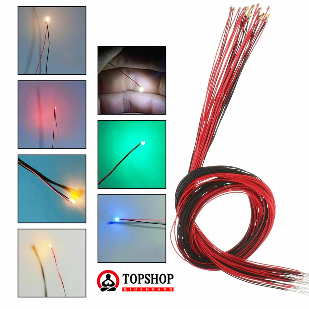 20 Pcs Pre-soldered Micro LED Lamps Pre Wired Mini Bulbs Street Lights ...