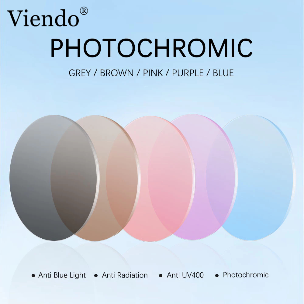 5Colors Photochromic Grey Brown Pink Purple Blue Anti Blue Ray Anti ...