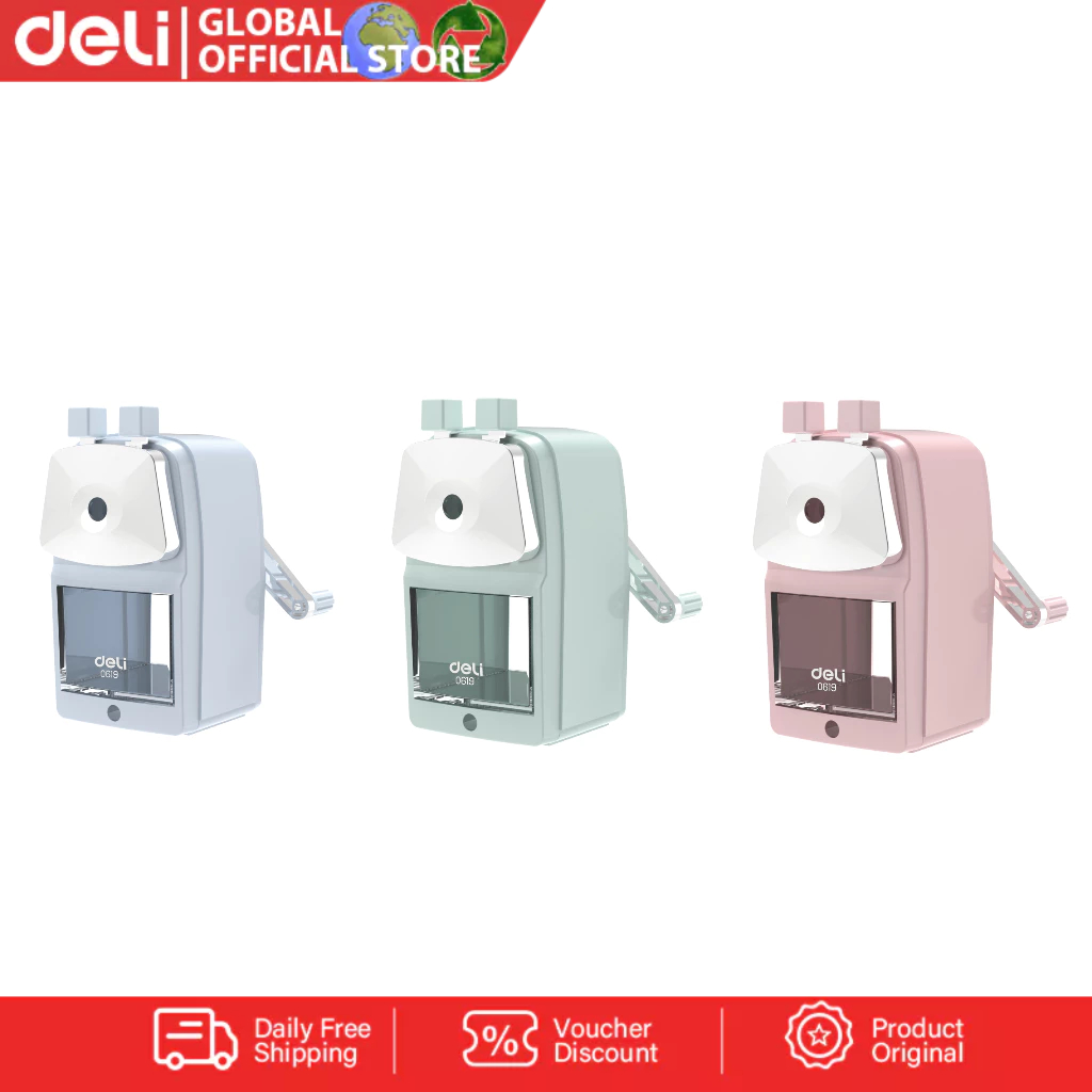 Deli E0619 Metal Hand Pencil Sharpener φ6.9-8mm 1PC | Shopee Philippines