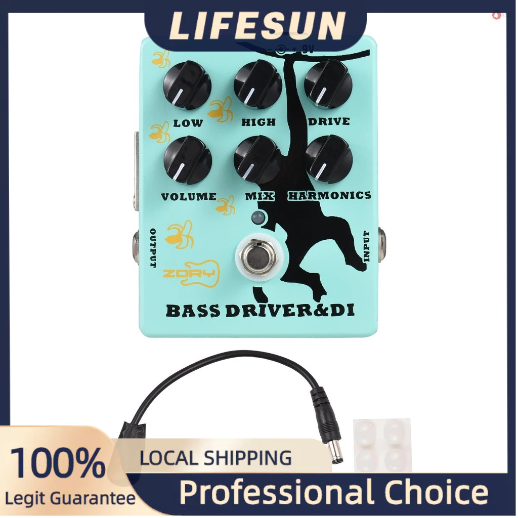 [2025 NEW] Driver and DI Box Bass Effector Pedal for Electric Bass ...