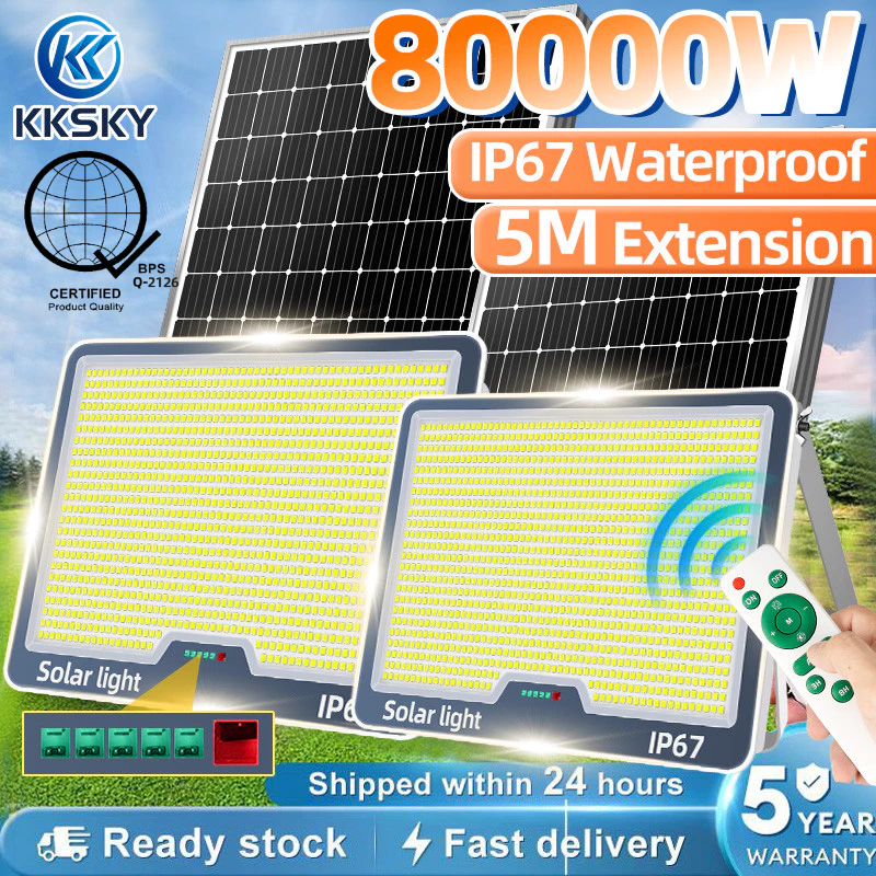 KKSKY Solar light Buy 1 Take 1 5000W Original Outdoor Waterproof street ...