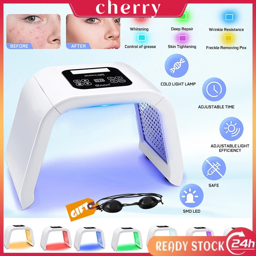 【COD】7 Color Pdt LED Face Red Light Therapy Facial Skin Care Acne ...