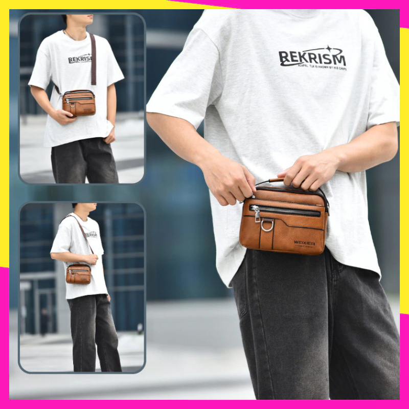 2025 New Style Men's Bag Multifunctional Men's Messenger Bag Commuter ...