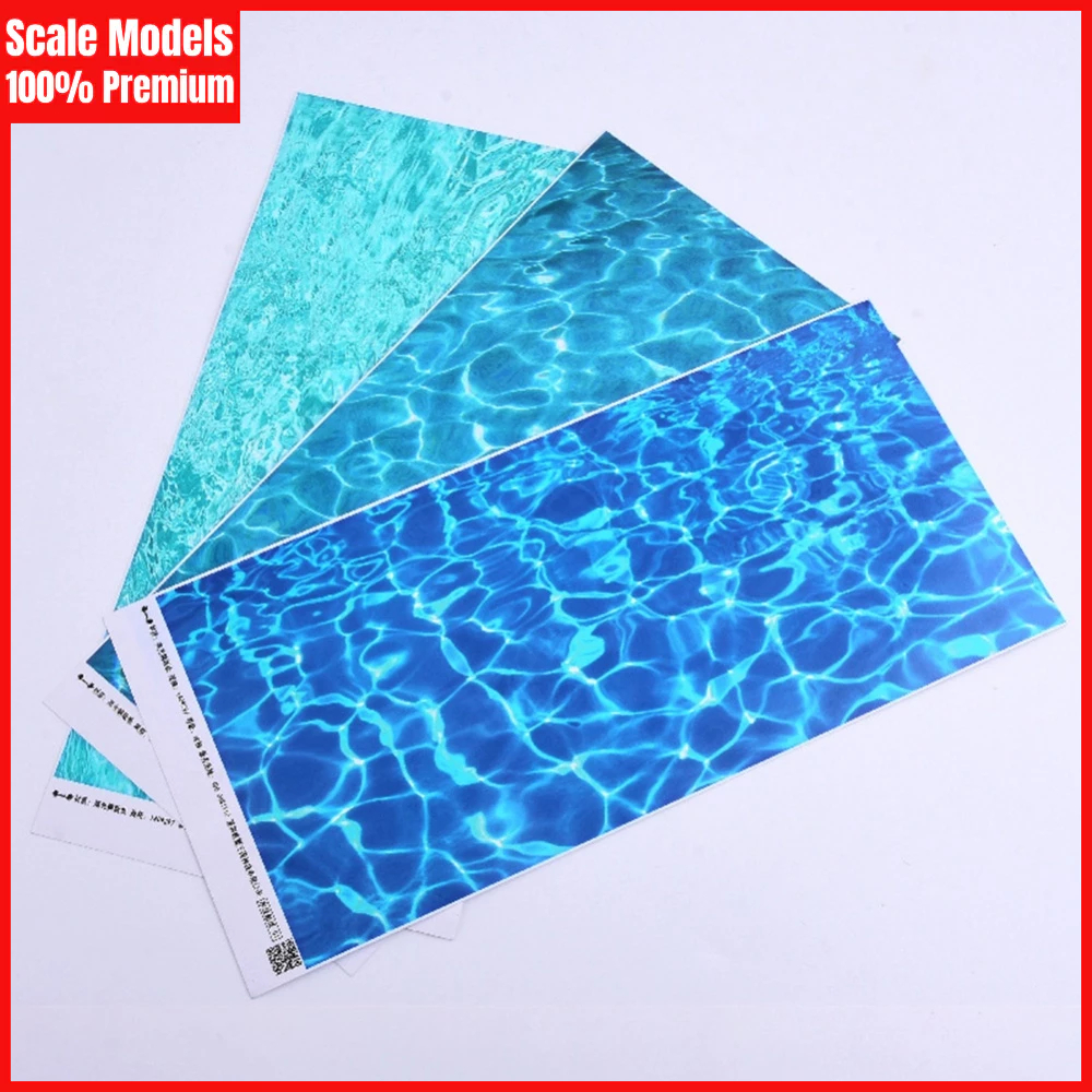 5pcs Ripple Water Effect Sheet for DIY Model Railway Diorama River Lake ...