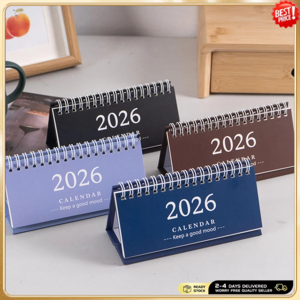 Mini Desk Calendar 2025-2026, Standing Flip Small Desk Calendar- Use ...